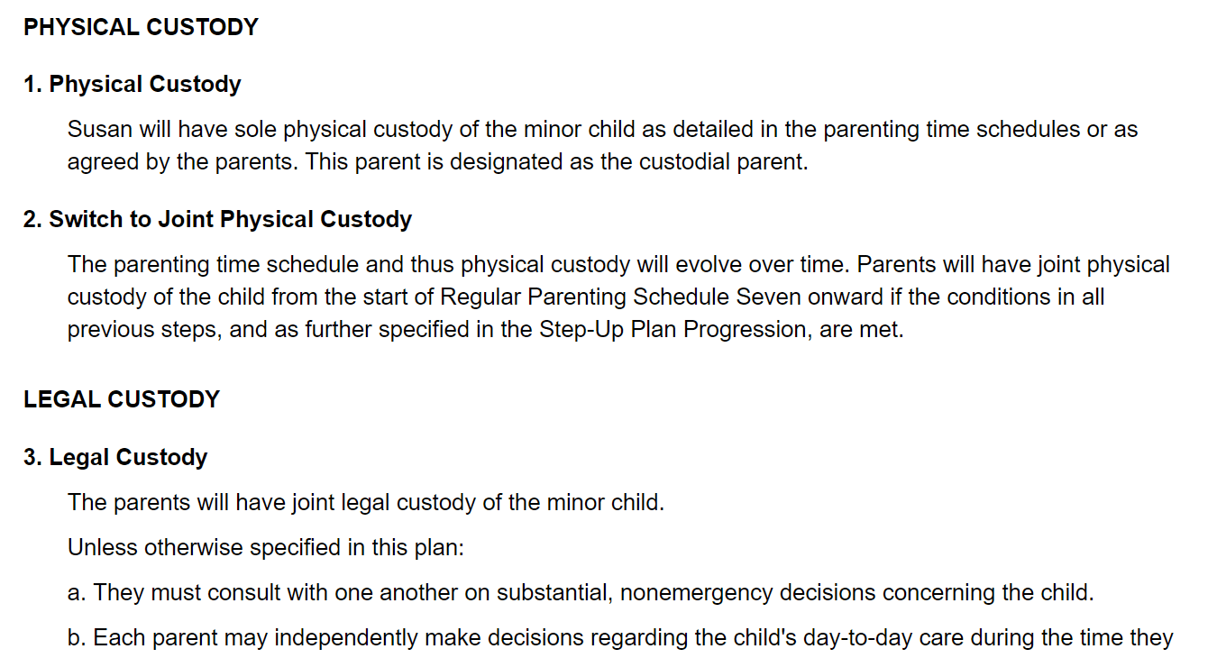 Step Up Parenting Plans Adjusting Custody Time As Kids Grow Step Up Parenting Plans Adjusting Custody Time As Kids Grow