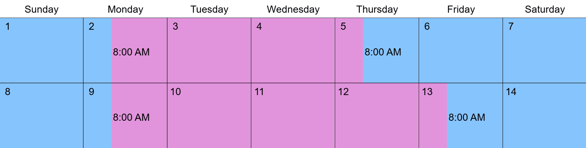 3 4 4 3 Visitation Schedules Examples Variations Pros Cons